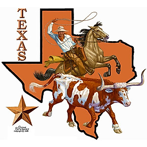 CafePress Texas Cowboy & Longhorn Mug Ceramic Coffee Mug, Tea Cup 11 oz