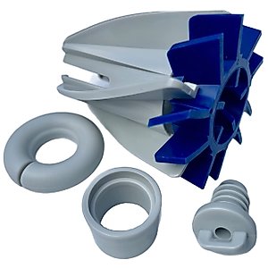 SWASHER No Spray - Pool Cleaner Tail Scrubber for Polaris/Pentair Pool Vac - Replaces Sweep Hose Foam End with Durable Rotating Flexible Sweeper to Improve Pool Cleaning and Reduce Maintenance Cost
