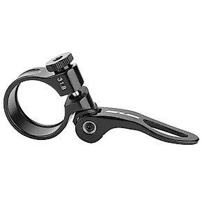 Yosoo Health Gear Seatpost Clamp, Quick Release Bike Seat Clamp, Bike Seat Post Locking Clamp, 31.8mm Aluminium Alloy Locking Clamp, Mountain Bike Seat Clamp(Black)