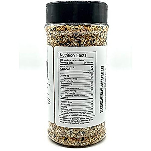 Everything Bagel Seasoning Blend Original XL 10 Ounce Jar. Delicious Blend of Sea Salt and Spices Dried Minced Garlic & Onion Flakes. Bagel Allspice, Sesame Seasoning Spice Shakerac