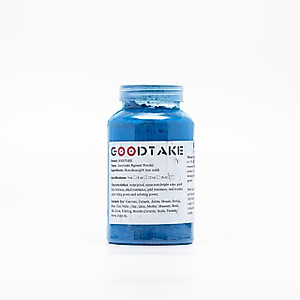 GOODTAKE Concrete Pigment, Blue Iron Oxide Pigment Powder, Concrete Cement Dye Color Pigment for Brick, Tile, Clay, Lime, Mortar, Grout, Plaster, Paint, Bath Bombs Coloring Powder (Blue, 20 oz)
