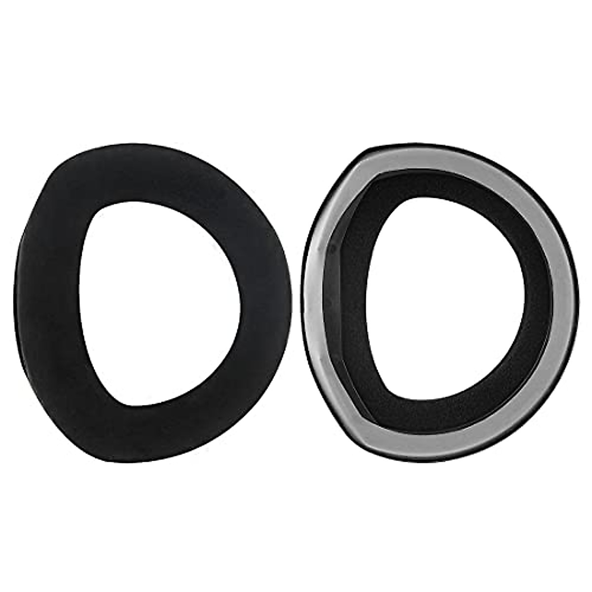 Geekria Comfort Velour Replacement Ear Pads for Sennheiser HD800 Headphones Ear Cushions, Headset Earpads, Ear Cups Repair Parts (Black)