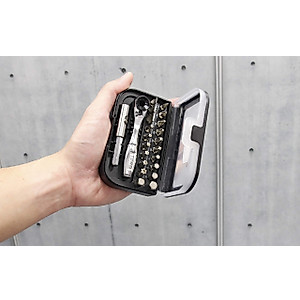 Tone BRS20 Bit Ratchet Set, Bit Insert, 0.25 inches (6.35 mm) (1/4 inch), Black, 22 Pieces