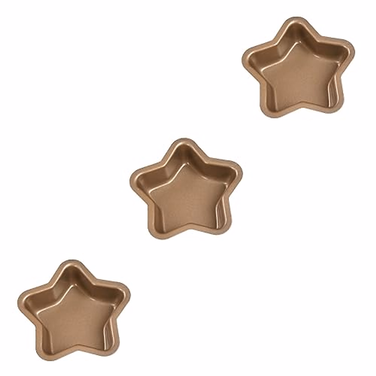 ifundom 3 pcs Baking Tool Steel Loaf Pan star nonstick bakeware carbon steel baking pan Muffin Pans pizza pan Non-Stick Baking Pan baking mold pan Toast circle stencil cake oven