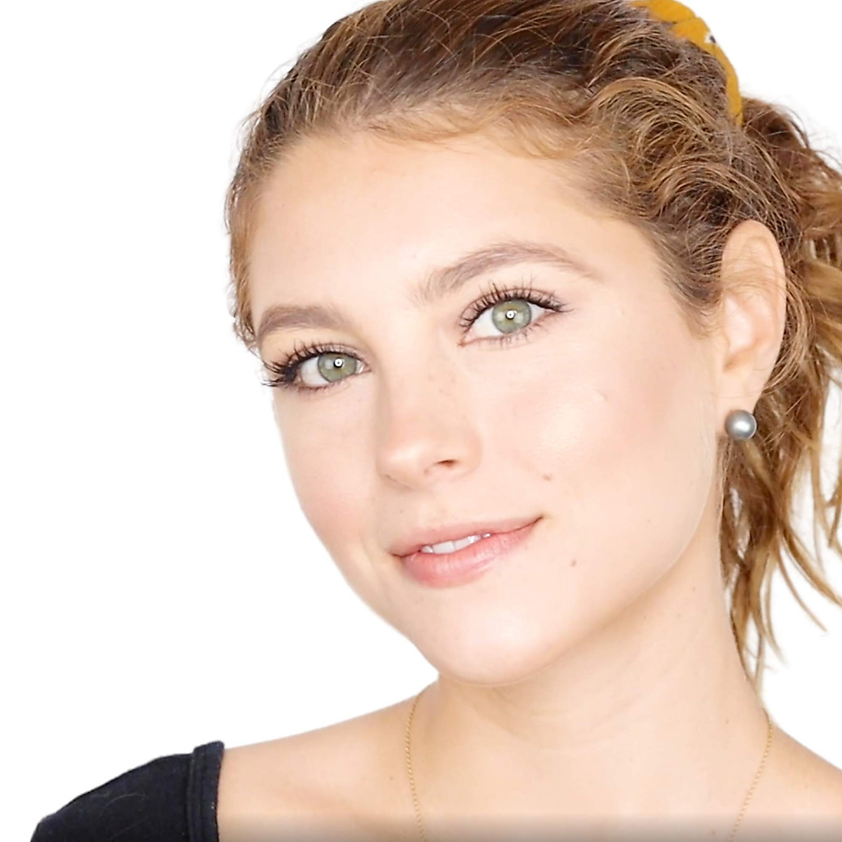 Elizabeth Mott Natural Pink Blush Makeup - Show Me Your Cheeks Blush Natural Glow - Cruelty Free - Buildable & Blendable Cheek Blush with a Light Shimmer - Compact Blusher, Peach Pink