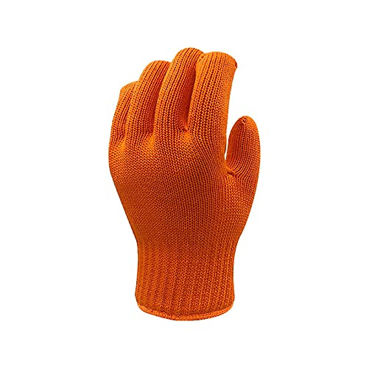Heat Resistant Oven Mitts, Yarn High Temperature Resistant Kitchen Gloves with Fingers, Durable Gloves for Oven BBQ Garden Work (2 Pair, Orange+White)