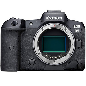 Canon EOS R5 Mirrorless Digital Camera Bundle with BG-R10 Battery Grip and Advanced Accessories | (4147C002 + 4365C001) | Canon eos r5