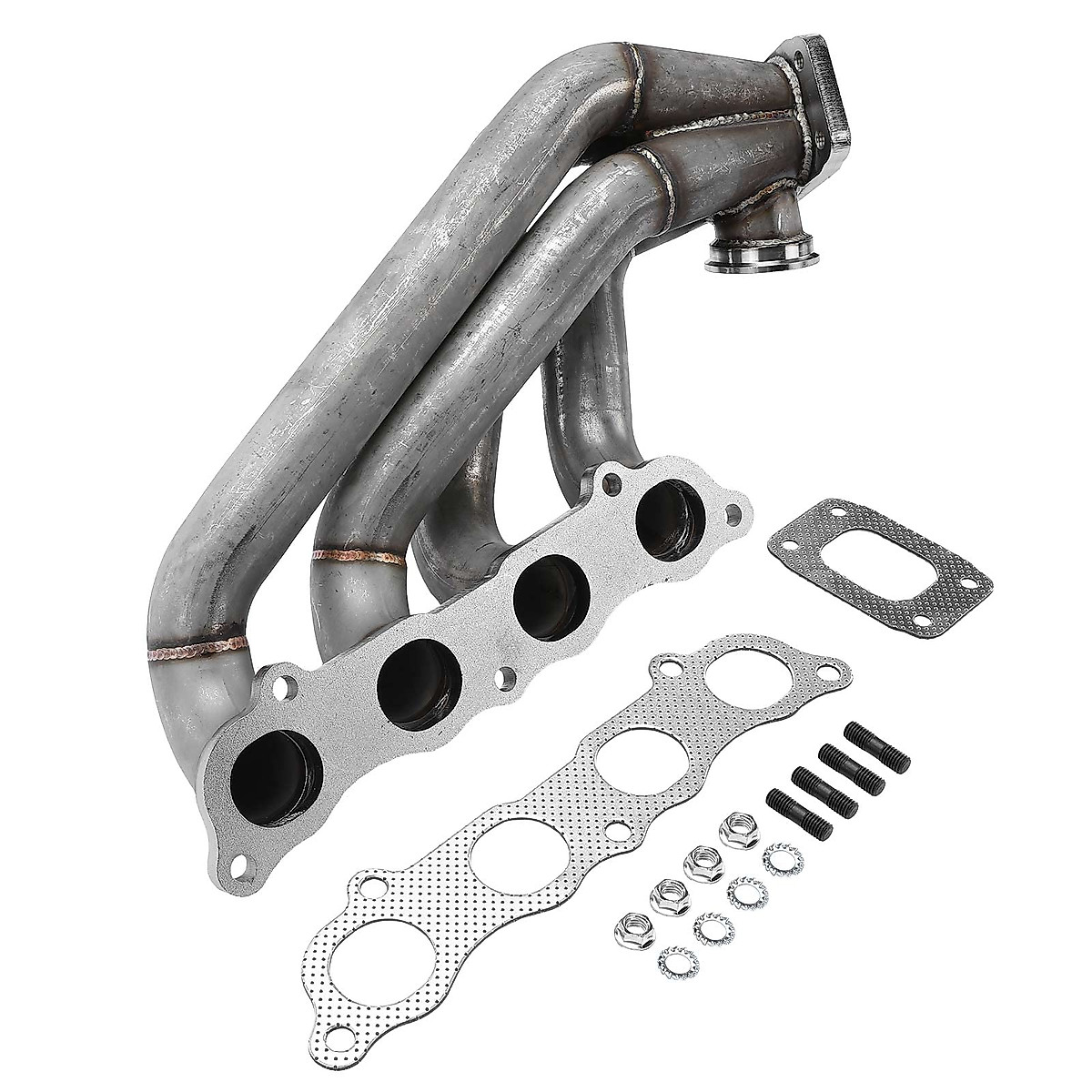 A-Premium Exhaust Manifold Kit W/Gaskets & Studs & Nuts & Washers [4Cyl 1.7 2.0L] Compatible with Honda Civic Si 2002-2011& Acura RSX Base/Type-S 2002-2006, Replace# HPMFK20SWT311G
