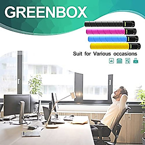 GREENBOX Remanufactured TN321 TN322 TN220 TN221 TN323 Toner Cartridge Replacement for TN321 TN-321 Konica Minolta BizHub C224e C364e C284e C224 C284 C364 Printers (27,000 Pages, KCMY, 4-Pack)