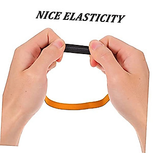 Unomor 2pcs Antiperspirant Sports Headband Sweat Headband scrunchies for Women Football Sweatband Workout White Soccer Ball Running Headbands Fitness Comfortable Supplies Polyester