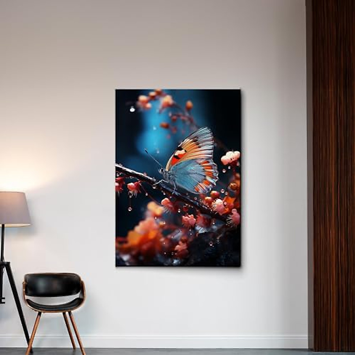 Abstract Painting Buy Canvas Wall Art, Butterfly Painting Art, Butterfly canvas, bedroom Butterfly wall art,Watercolor abstract Butterfly canvas painting