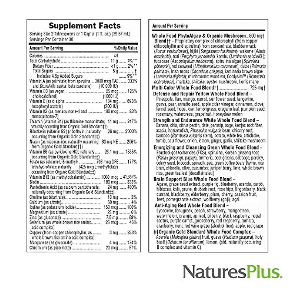 Source of Life Gold Multivitamin Liquid - 30 oz - Supports Energy Production, Healthy Immune System & Well-Being - Includes Vitamins D3, B12, K2 & Over 120 Whole Food Nutrients - 30 Servings