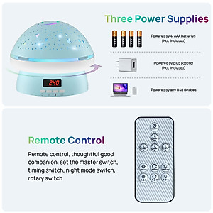 Toys for 3-8 Year Old Girls,Timer Rotation Star Night Light Projector Kids Twinkle Lights, 2-9 Year Olds Girl Gifts Kawaii Birthday Easter Gifts for Kids,Gift for Teen Toddler Baby Girls (Blue)