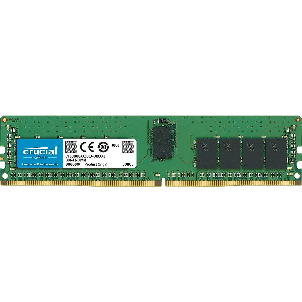 Crucial CT16G4RFD8266 16Gb Ddr4-2666 Rdimm, 16 Gb (1 X 16 Gb), Ddr4 Sdram, 2666 Mhz Ddr4-2666/Pc4-21300, 1.20 V, Ecc, Registered, 288-Pin, Dimm
