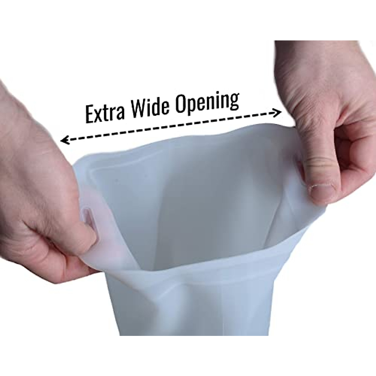 Reusable Sous Vide Bags | Set of 2 Extra Large BPA Free Bags | Food Grade Silicone | 60% Larger, Thinner and More Flexible than Other Reusable Bags | Compatible with Joule, Anova, Instant Pot Immersion Circulators and other Sous Vide Accessories