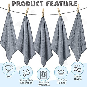 Reginary 10 Pcs Guinea Pigs Blankets Hamster Fleece Cage Liners Coral Fleece Quick Dry Soft Blankets Bedding Guinea Pig Accessories for Cat(14 x 30 Inch,Gray)