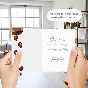 Coffee Anniversary Card for Her Him/Funny Card for Boyfriend Girlfriend/Husband Wife/Handmade Birthday Vday Greeting Card (You're my favorite human bean)