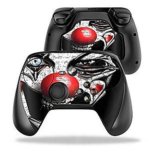 MightySkins Skin Compatible with Valve Steam Controller case wrap Cover Sticker Skins Evil Clown