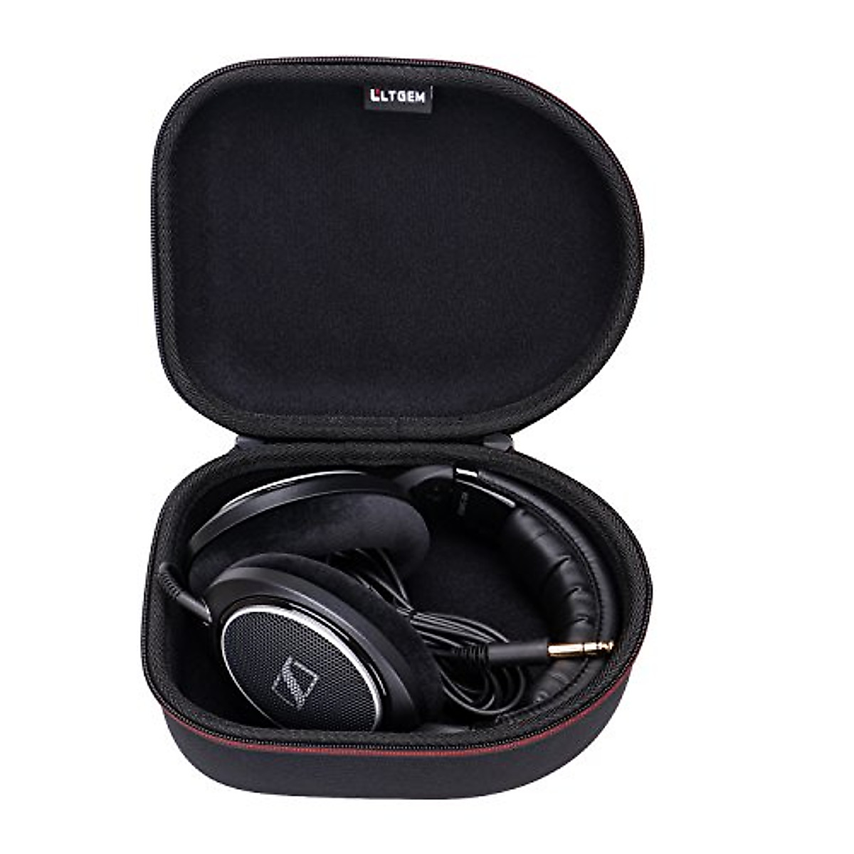 LTGEM Headphone Case for Sennheiser HD 599 SE / 560 S / 660 S / 600 / 450SE / 350BT Wireless Headphones(Black+Black)