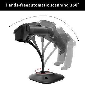 Universal Barcode Scanner Holder Compatible with Zebra Symbol DS4308, DS2208, DS2278, DS4608, DS8108 - PN: 20-71043-04R, Versatile Scanner Stand for Multiple Models