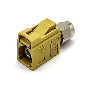 GXMRHWY A-Z Code Fakra Female to SMA Male Adapter Car RF Panel Mount Automotive Radio Connector (K Code)