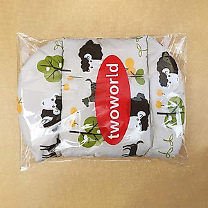 Twoworld High Chair Cushion, Large Thickening Baby High Chair Seat Cushion Liner Mat Pad Cover Breathable(Grey Sheep)