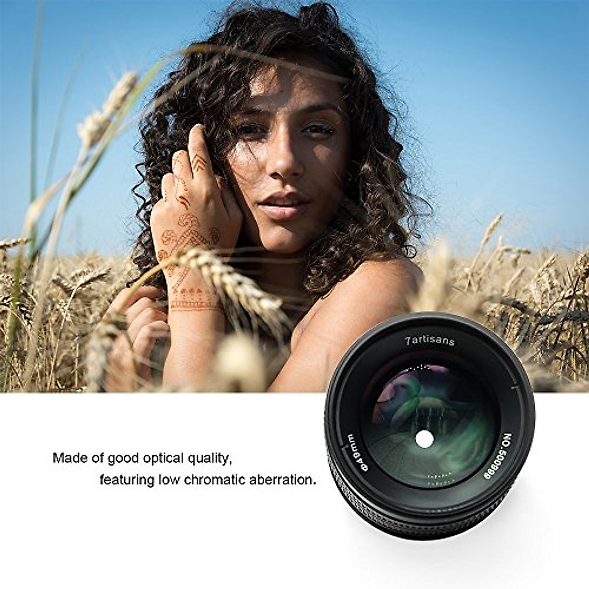 7artisans 55mm F1.4 APS-C Aluminum Manual Fixed Lens für Fuji X Mount Cameras Like X-A1 X-A10 X-A2 X-A3 X-at X-M1 XM2 X-T1 X-T10 X-T2 X-T20 X-Pro1 X-Pro2 X-E1 X-E2 X-E2s (Black)