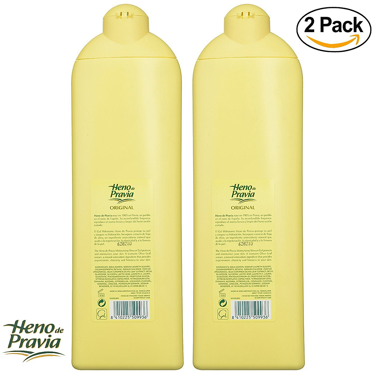Heno de Pravia Shower Gel 22.5 Oz. 2-PACK Original