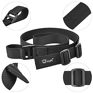 CVLIFE Rifle Sling with Quick Adjust Loop 1.25" Wide Tube Webbing Two Point Sling for Outdoor Sports Black