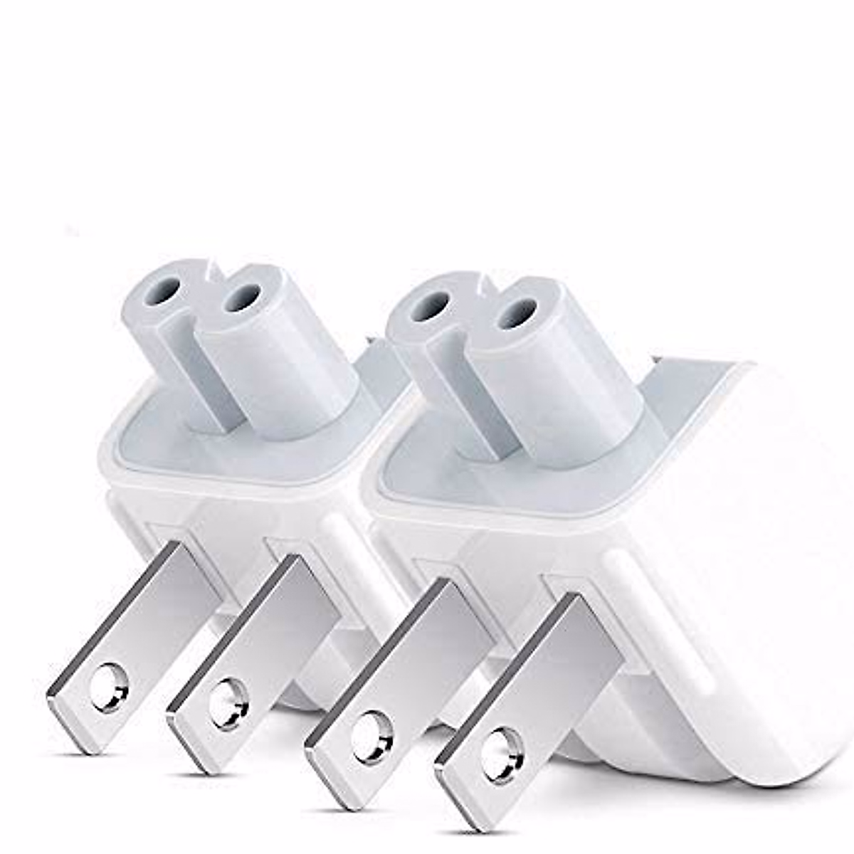 Mac AC Wall Adapter Plug Duckhead US Wall Charger AC Cord US Standard Duck Head for MacBook Mac iBook/iPhone/iPod AC Power Adapter Brick (2 PCs)