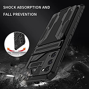 THMEIRA Samsung Galaxy S20 FE 5G Case Wallet with Detachable Card Holder, Built-in Stand with Screen Protector, 360 Full Body Shockproof Heavy Duty Case for Samsung Galaxy S20 FE 6.5'' (Not Fit S20)