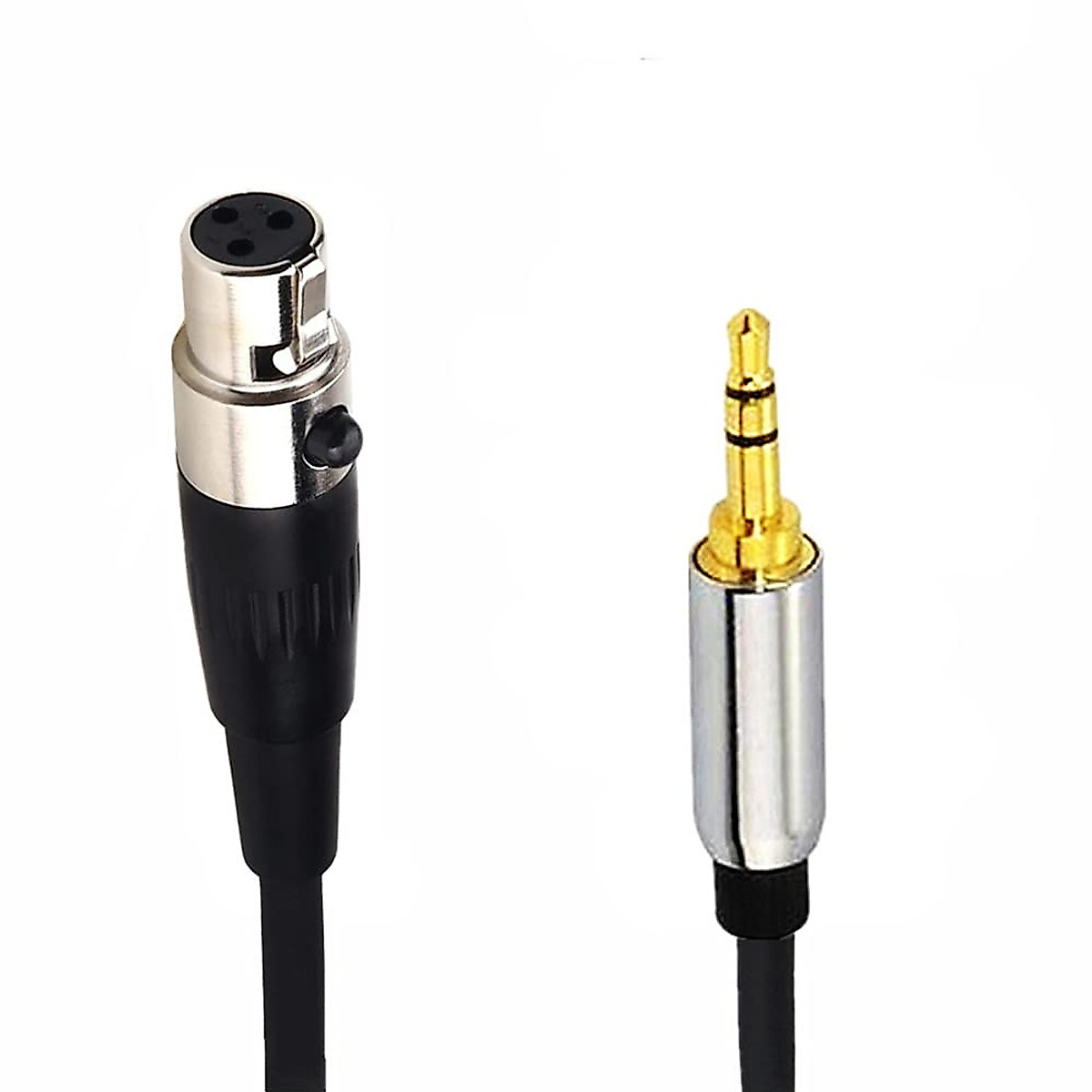 Qaoquda 3.5mm to Mini XLR Adapter, 1/8" to Mini XLR Cable, 1/8 inch TRS Stereo Audio Male to Mini XLR 3 Pin Female Converter Cable for SLR Cameras, Microphones and More (3.5 M/Mini XLR F 5Feet)
