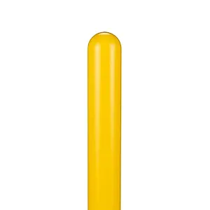 Innoplast BollardGard 4" x 52" 1-Pack Round Top Bollard Cover (Yellow No Tape)
