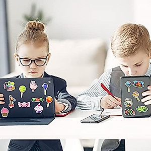 100 Pieces Cute Sweet Treats Candy Stickers, Waterproof Vinyl Decal Dessert Stickers Ice Cream Cupcake Stickers for Laptop, Water Bottle, Skateboard, Teachers Reward Stickers for Kids Students