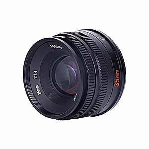 7artisans 35mm F1.4 Mark II APS-C Manual Focus Fixed Lens Large Aperture Compatible with Olympus and Panasonic MFT M4/3 Mount Cameras