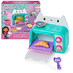 Gabby’s Dollhouse, Bakey with Cakey Oven, Kitchen Toy with Lights and Sounds, Toy Kitchen Accessories and Play Food, Kids Toys for Ages 3 and up