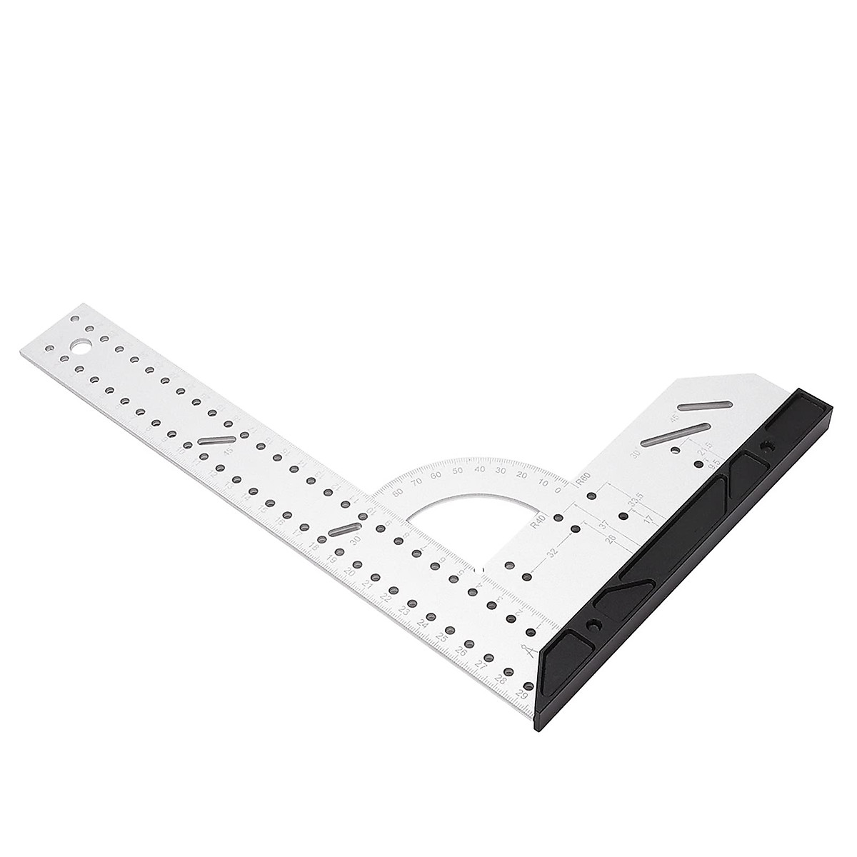 KJAOYUPositioning Square,90 Degree Positioning Squares,Positioning Squares for Woodworking, 300mm Aluminium Alloy Clear Scale L Ruler Carpenter Tool for Woodworking