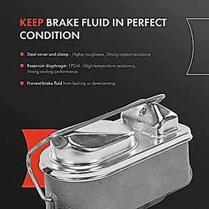 A-Premium Brake Master Cylinder with Reservoir and Cap Compatible with Jeep Vehicles - CJ5 1978-1983, CJ7 1978-1986, Scrambler 1981-1985 - Replaces 5358746, 535974, 58133921, 8983500995