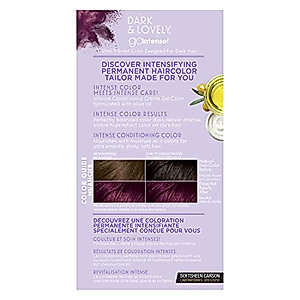 SoftSheen-Carson Dark and Lovely Ultra Vibrant Permanent Hair Color Go Intense Hair Dye for Dark Hair with Olive Oil for Shine and Softness, Passion Plum