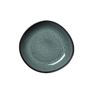 Villeroy & Boch Lave Gris Small Bowl Flat, 8.5x1.75, Stoneware, Gray