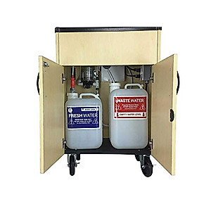 Waterworks Concession Sinks Premier Portable Handwashing Station with Hot Water - Maple