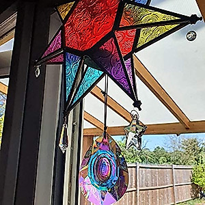 H&D HYALINE & DORA 89mm/3.5in Hanging Chandelier Crystals Prisms for Window Suncatchers Chandelier Parts Rainbow Maker Pendants