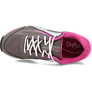 Ryka Women's Dash Pro Walking Shoe Grey/Pink 9 M
