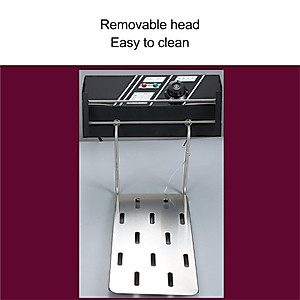 Haofy Stainless Steel Electric Deep Fryer for Fried Chicken French Fries, Single Cylinder Single Sieve 6L Electric Immersion Deep Fryer (US Plug)