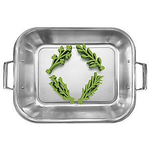 Talisman Designs Multi-Use Roasting Rack & Trivets, Raise Meat & Veggies in Cookware, Evenly Cook, Non-Stick, Heat Resistant up to 500 Degrees Fahrenheit