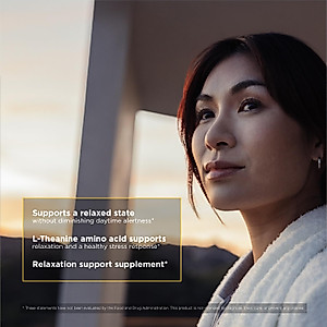 Integrative Therapeutics L-Theanine - L-Theanine to Support a Relaxed State* - Healthy Stress Response* - Vegan & Gluten-Free Amino Acid Supplement - 200 mg, 60 Capsules