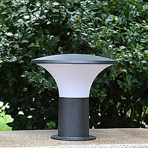 ZMY Aluminum Garden Home Pillar Lighting Villa Outdoor Modern Column Lamp Park Decorative Anti-Rust Post Light Waterproof PC Lawn Pathway Illumination