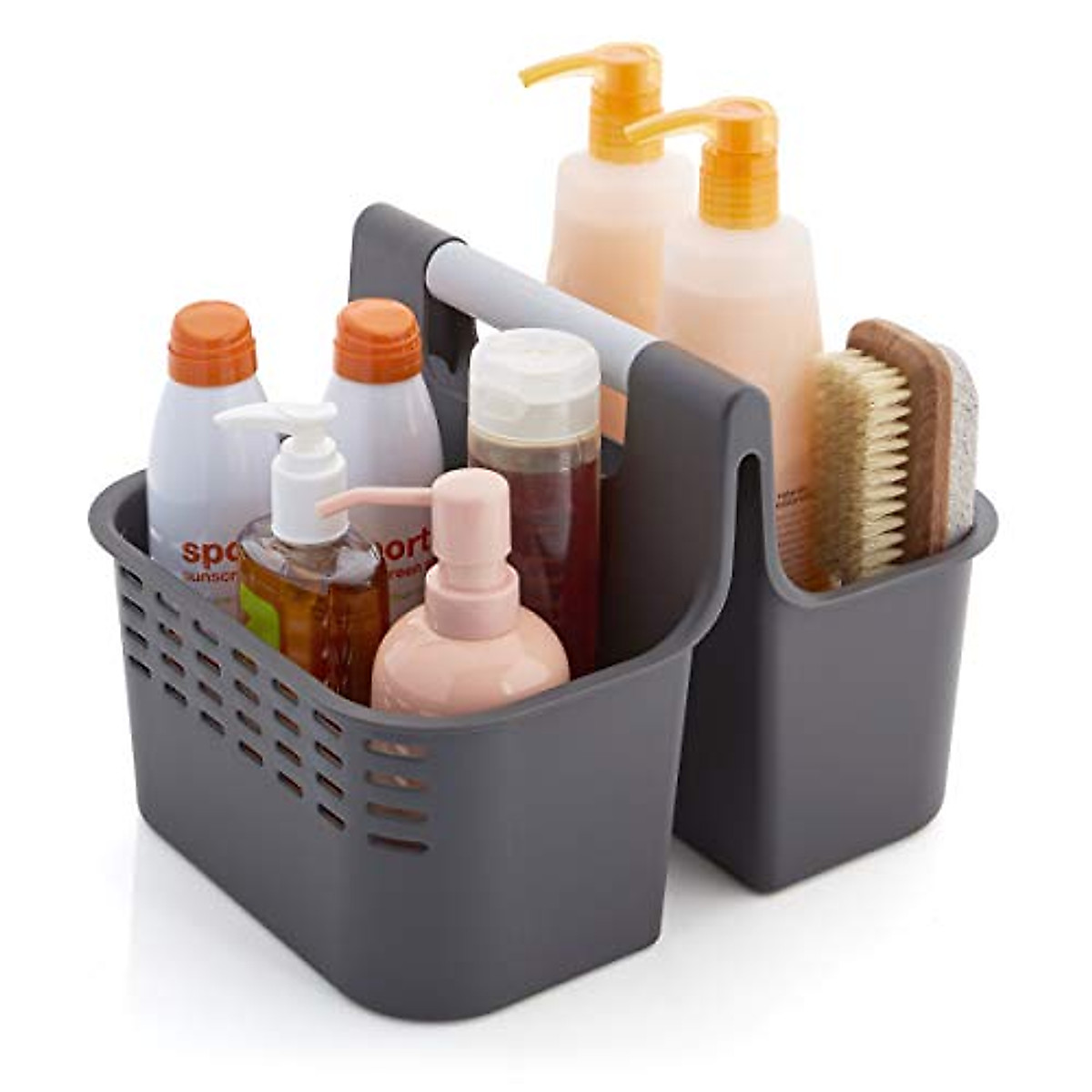Copco Basics Bath and Shower Caddy, Charcoal Gray