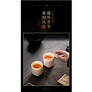 Traditional Chinese Tea Cup Small teacups Bulk Small Teacup Tea Cup Without Handle Porcelain Teacup Handmade Tea Cup (a 160ml)