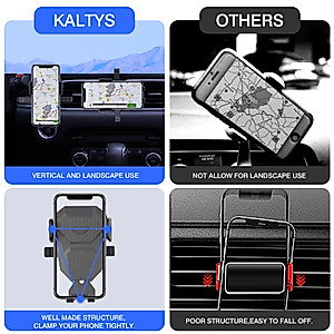 Karltys Car Phone Holder for Mazda CX-5 2017-2025 Accessories CX5 Cell Phone Holder Air Vent Mount for 4-7 Inch Phones Hands Free Thick Case Friendly Mobile Stand